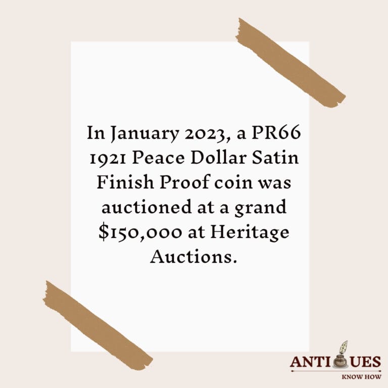 1921 Peace Silver Dollar Value (VAM Errors & Proof Sets)