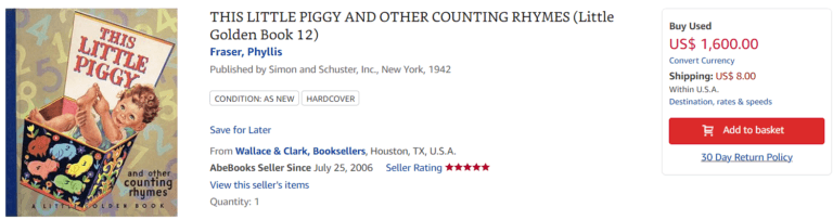 Most Valuable & Rare Little Golden Books (Priced List)