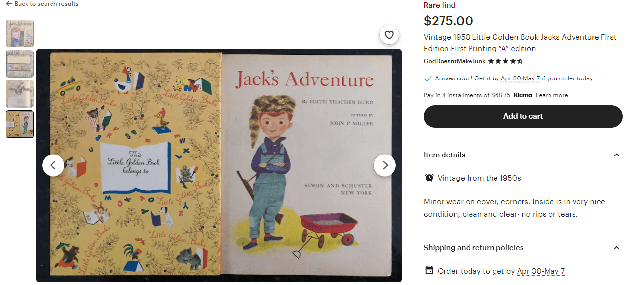 Most Valuable & Rare Little Golden Books (Priced List)