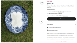 Flow Blue China: Patterns, Identification & Value Guide