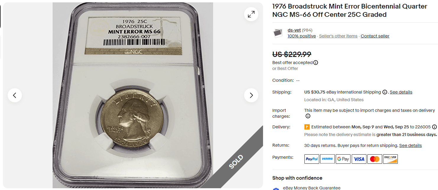 1776–1976 Bicentennial Quarter Value (Errors List & S, D Mint Marks)