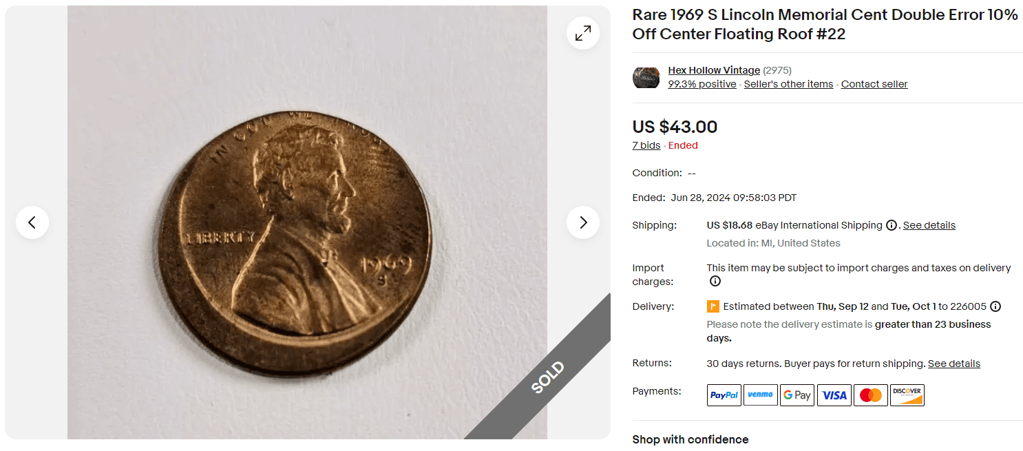 1969 Lincoln Penny Value (DDO, Other Errors & Mint Marks)