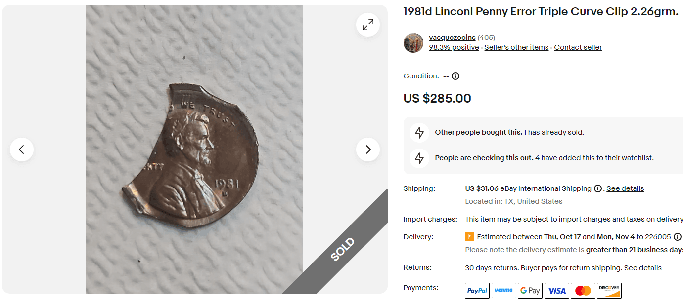 1981 Lincoln Penny Value (Errors & Type I, Type II Proof Coins)