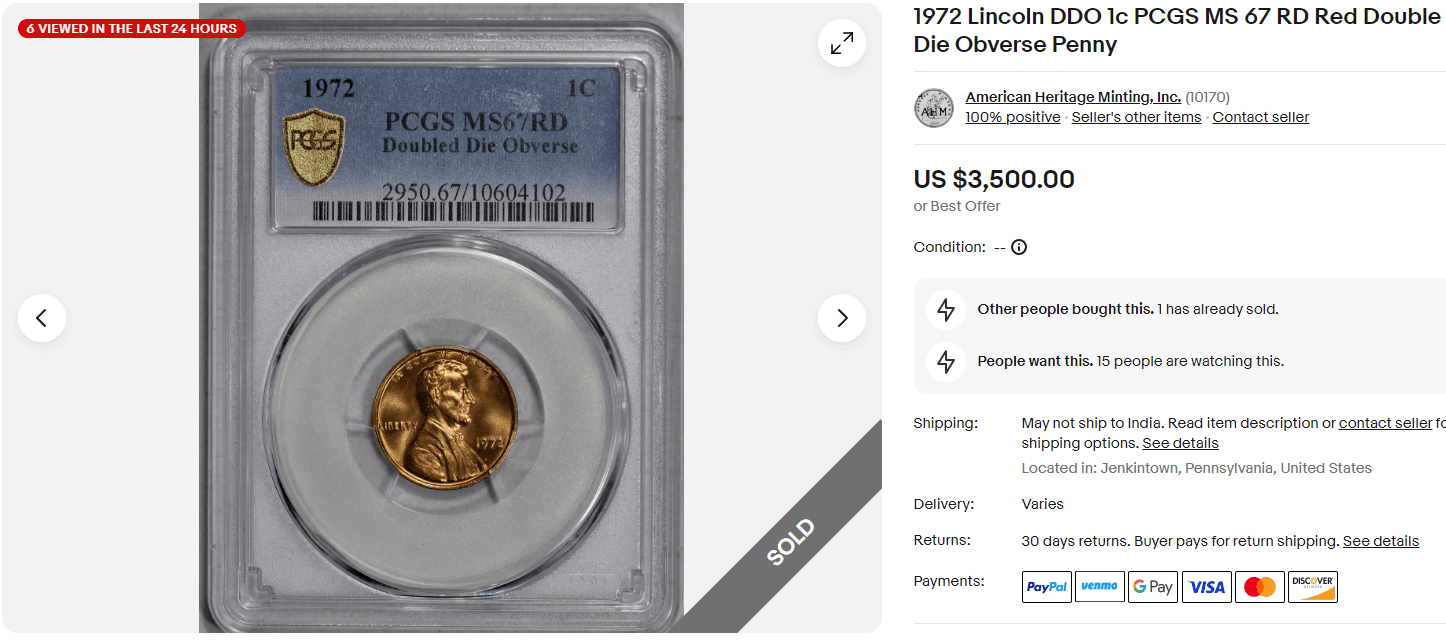 1972 Lincoln Penny Value (Errors & D, S, No Mint Mark Worth)