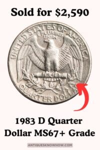 1983 Washington Quarter Value (Mint Marks, Proofs & Errors)