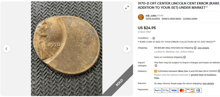 1970 Lincoln Penny Value (Small, Large Date Varieties & Errors)