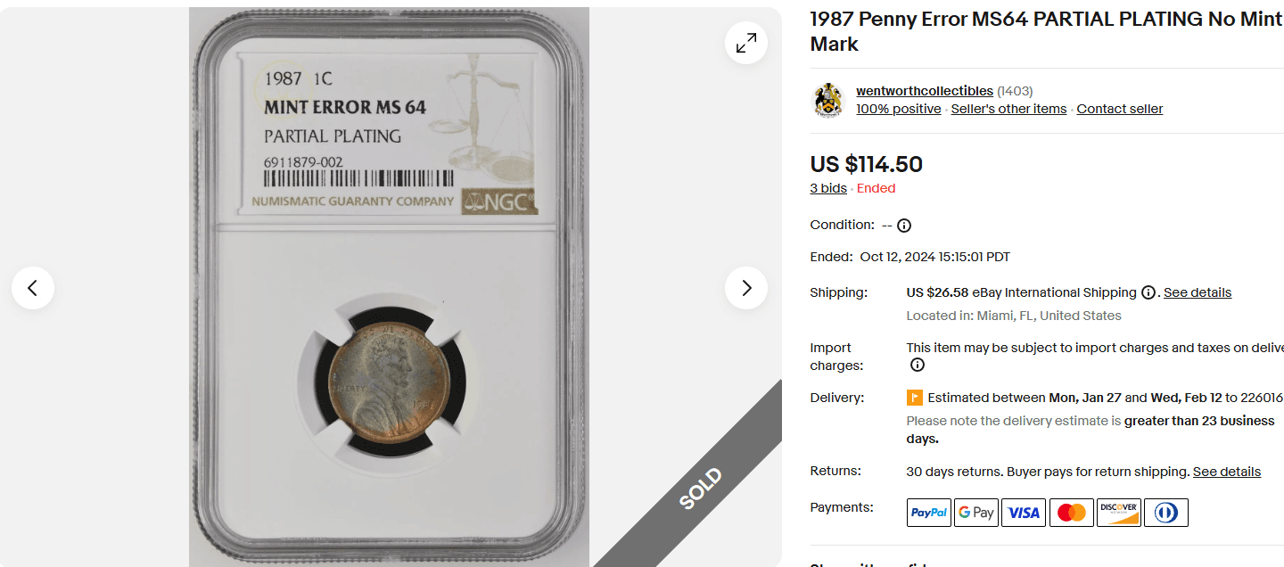 1987 Lincoln Penny Value (D, S, No Mint Mark & Rare Errors)