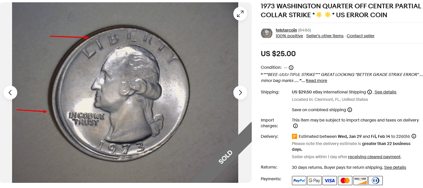 1973 Washington Quarter Value (D, S, No Mint Mark & Errors)