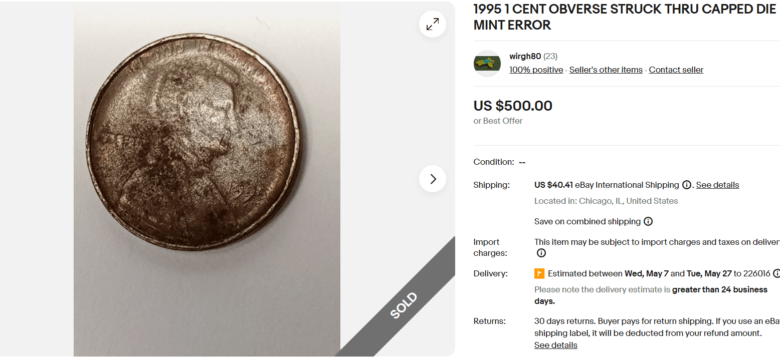 1995 Lincoln Penny Value (D, S, No Mint Mark & Errors List)