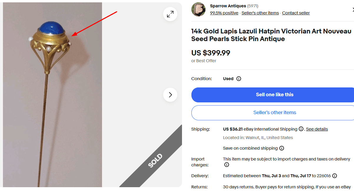 Rare Antique Hat Pins Worth Money (& How to Spot Them)