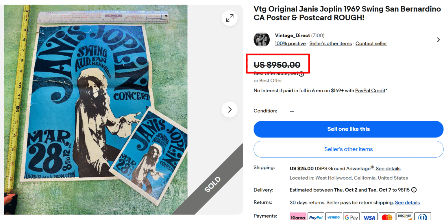 Why Are Vintage Music Posters So Valuable? (13 Collectible Examples to ...