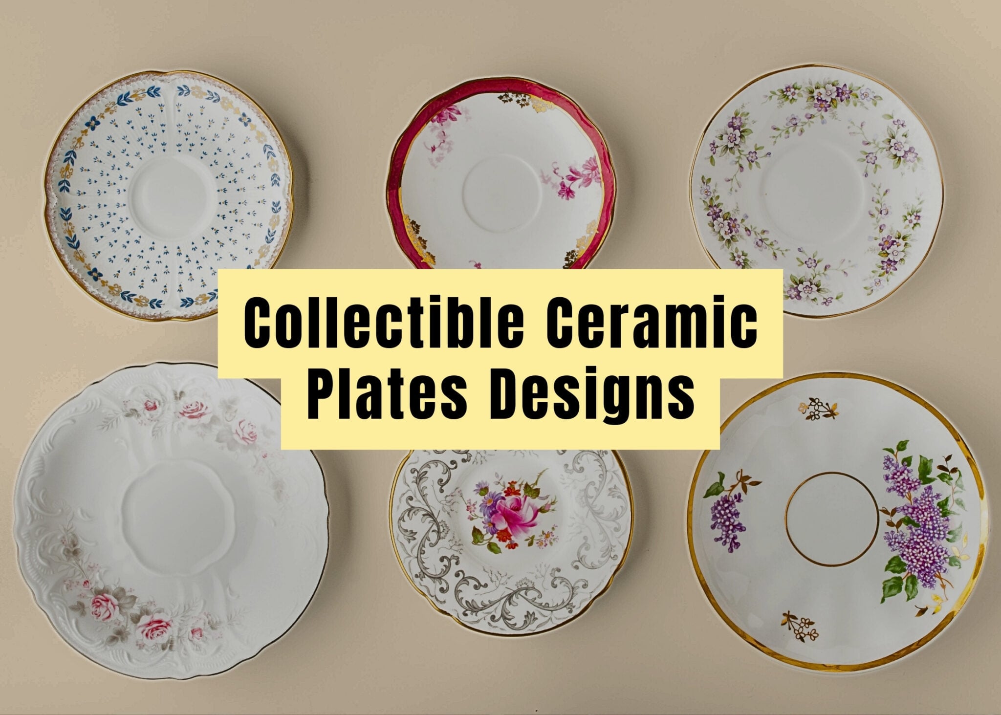 Most Collectible Ceramic Plates Designs to Know (Makers & Values)