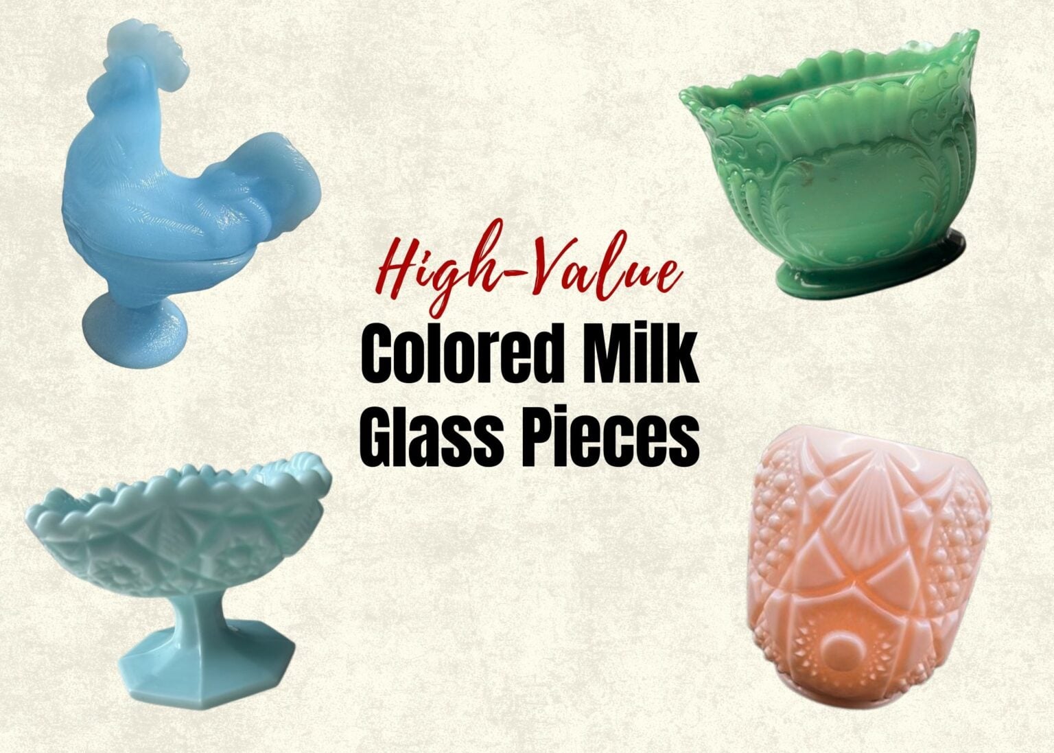 Valuable Fenton Milk Glass Pieces (11 Rare Patterns & Shapes)