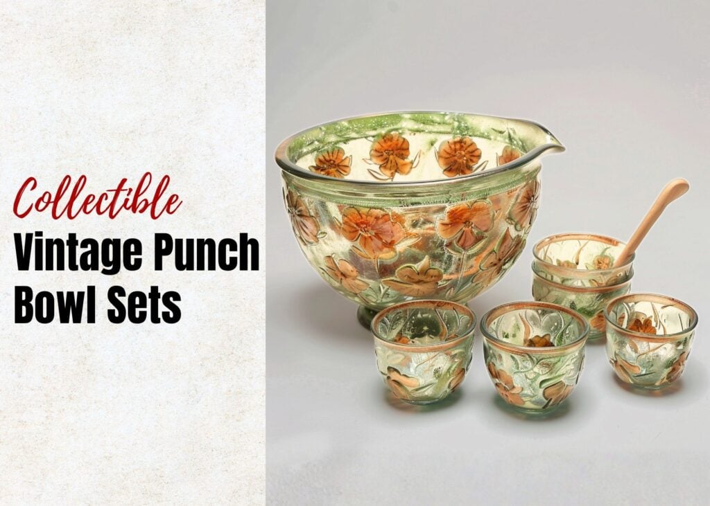 Collectible Vintage Punch Bowl Sets (12 Rare Finds From Crystal to ...